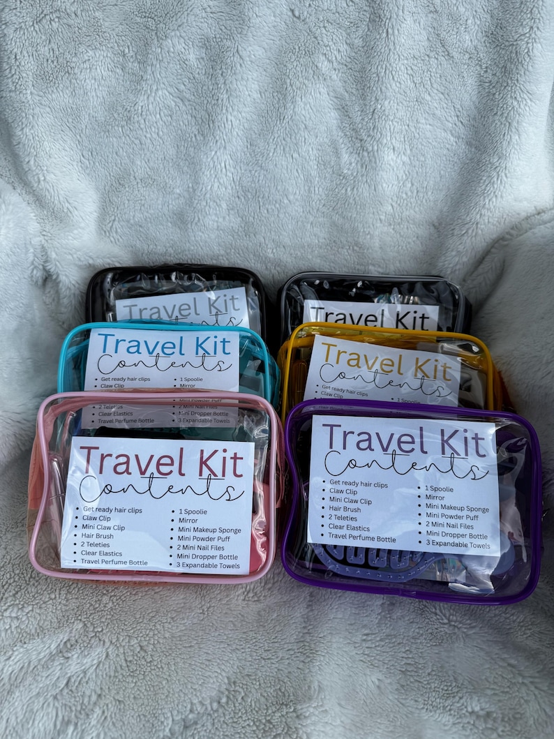 Travel Kits - Multiple Color Options - Etsy