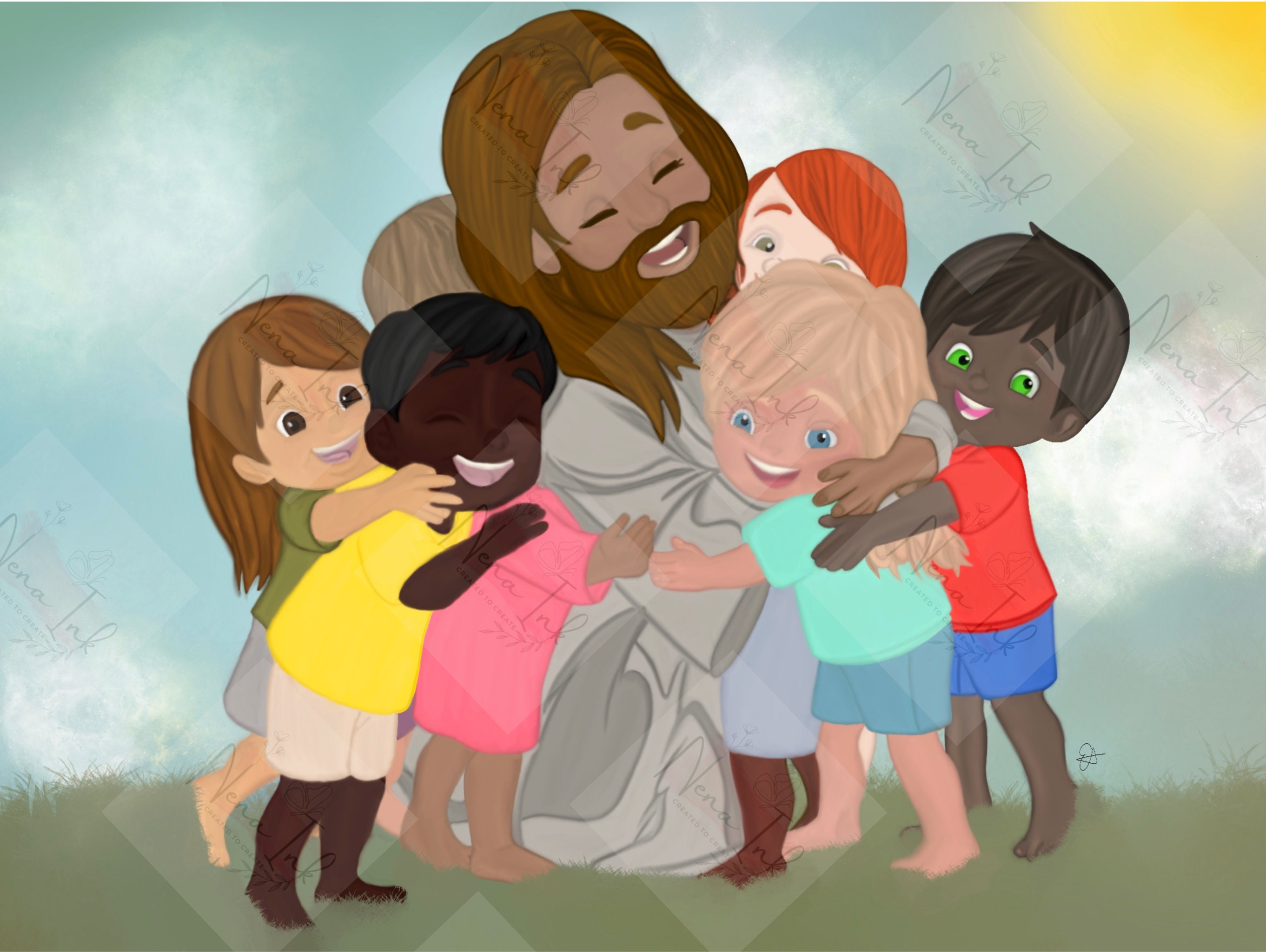 Jesus Loves the Little Children - Etsy