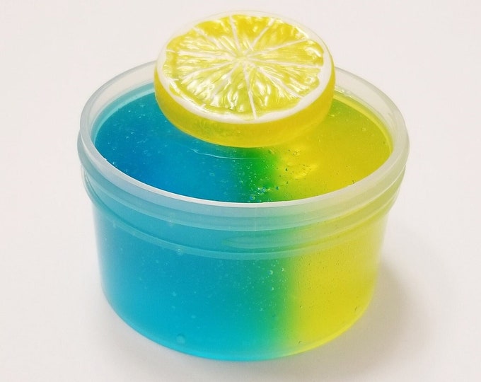 Blue Lemonade Clear Slime Scented - Etsy