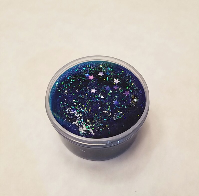 Stardust Galaxy Clear Slime Star Glitter | Etsy