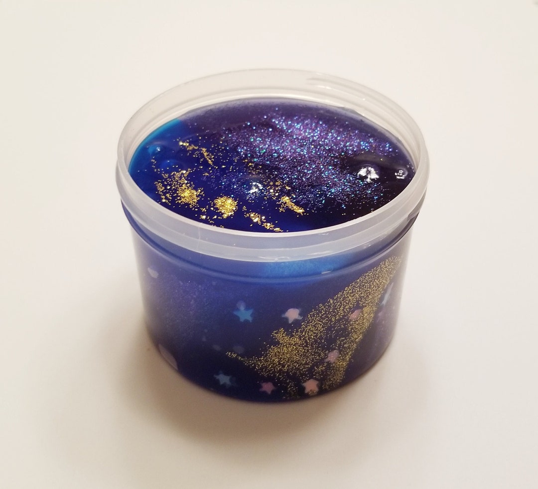 Stardust Galaxy Clear Slime Star Glitter - Etsy