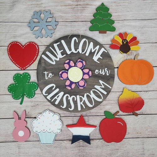 Interchangeable Personalized Classroom Door Sign Teacher - Etsy