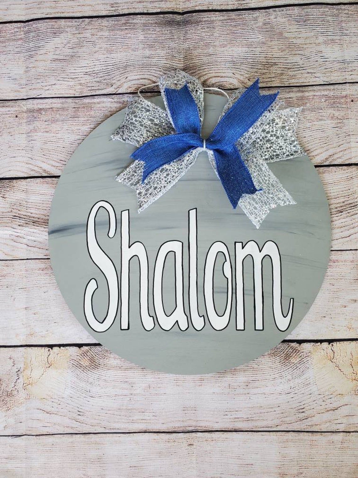 15 Shalom Door Hanger Shalom Sign Spring Door Hanger | Etsy