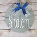 15 Shalom Door Hanger Shalom Sign Spring Door Hanger - Etsy