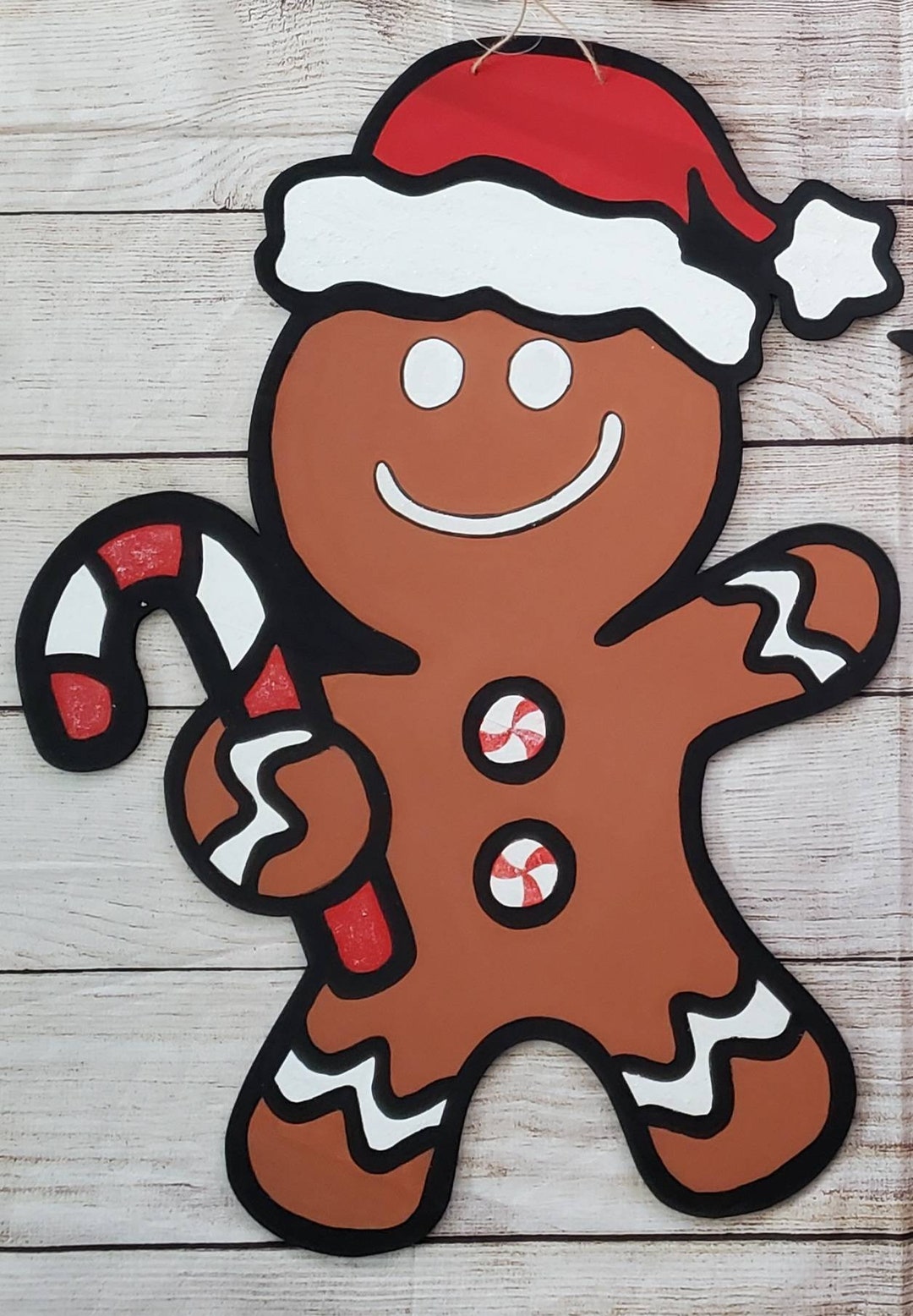 Gingerbread Man Door Sign Gingerbread Door Hanger - Etsy