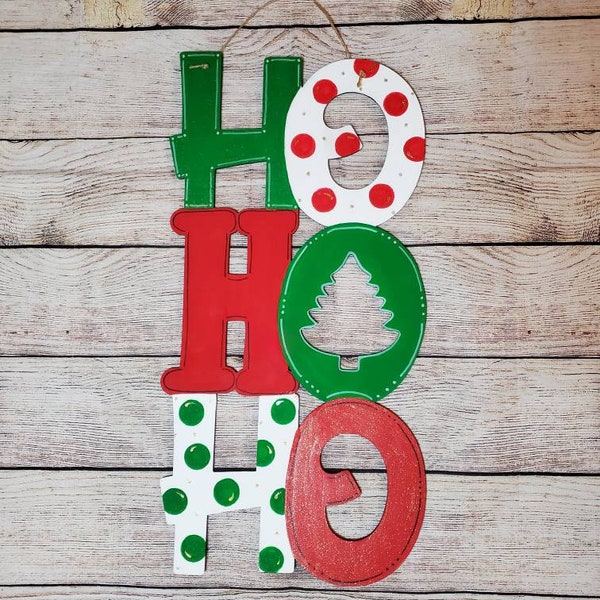 Ho Ho Ho Porch Sign - Etsy