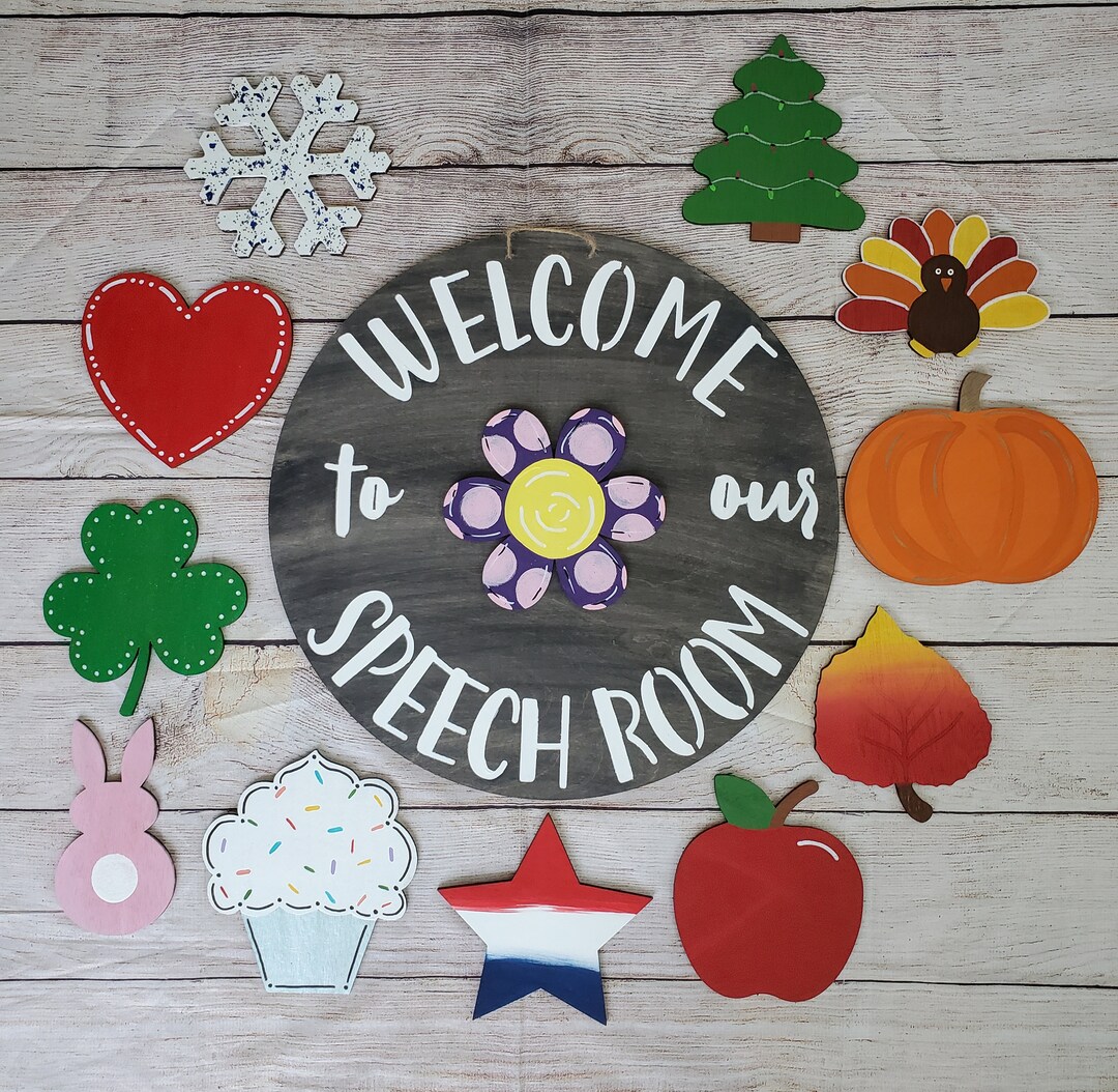 Speech Classroom Sign, SLP Sign, Speech and Language Pathologist ...