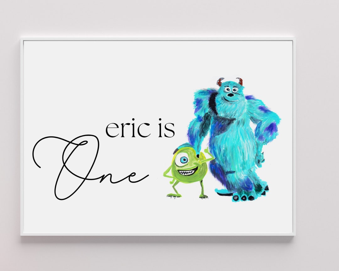 Monsters Inc Birthday Sign Monster Birthday Sign Monsters - Etsy