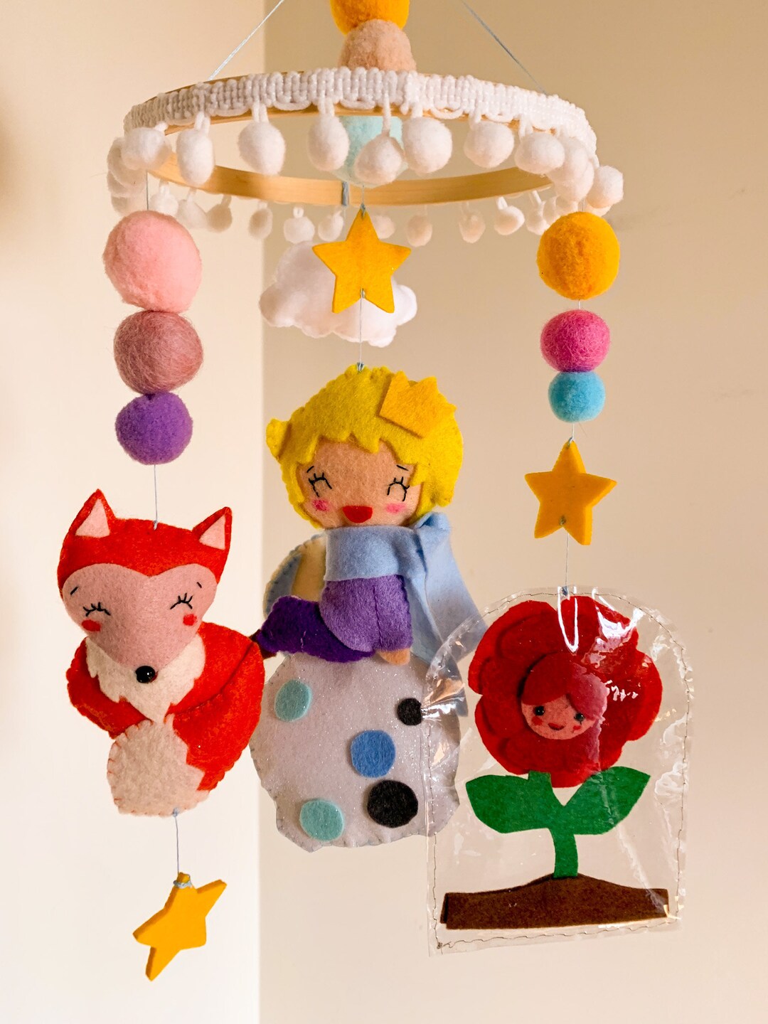 Little Prince baby mobile, nursery mobile, cot mobile, crib mobile ...