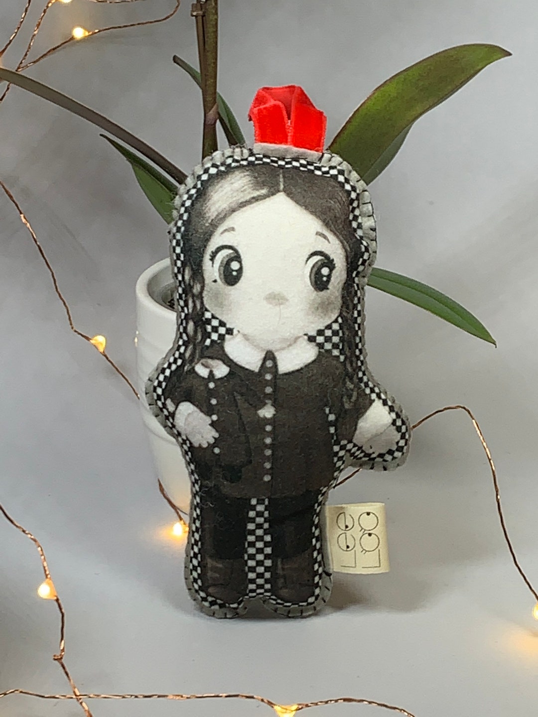 Wednesday Addams Puppet With Loop on Top, Pupazzetto, Pupillo, Wall ...
