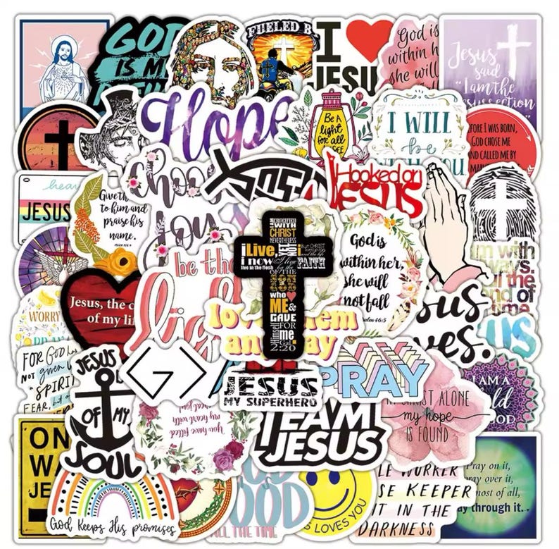Faith Stickers pack of 50 - Etsy