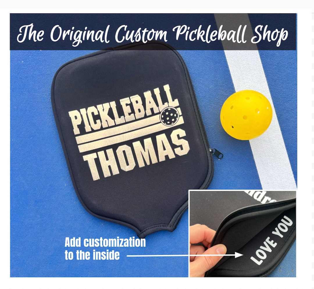 Personalized Pickleball Paddle Gift Personalized Pickleball Cover ...