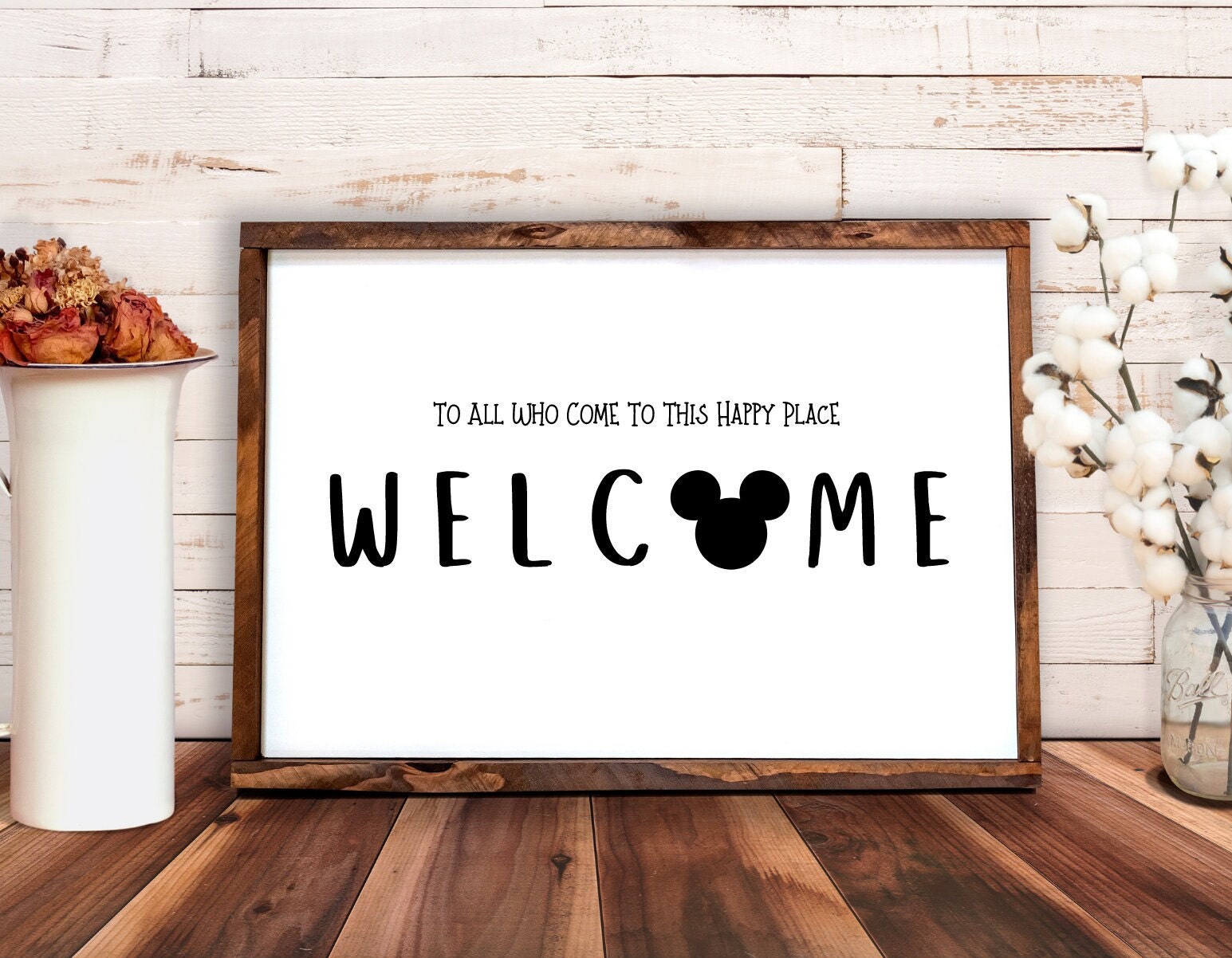 Welcome Mickey Svg/to All Who Come to This Happy Place/instant Download ...