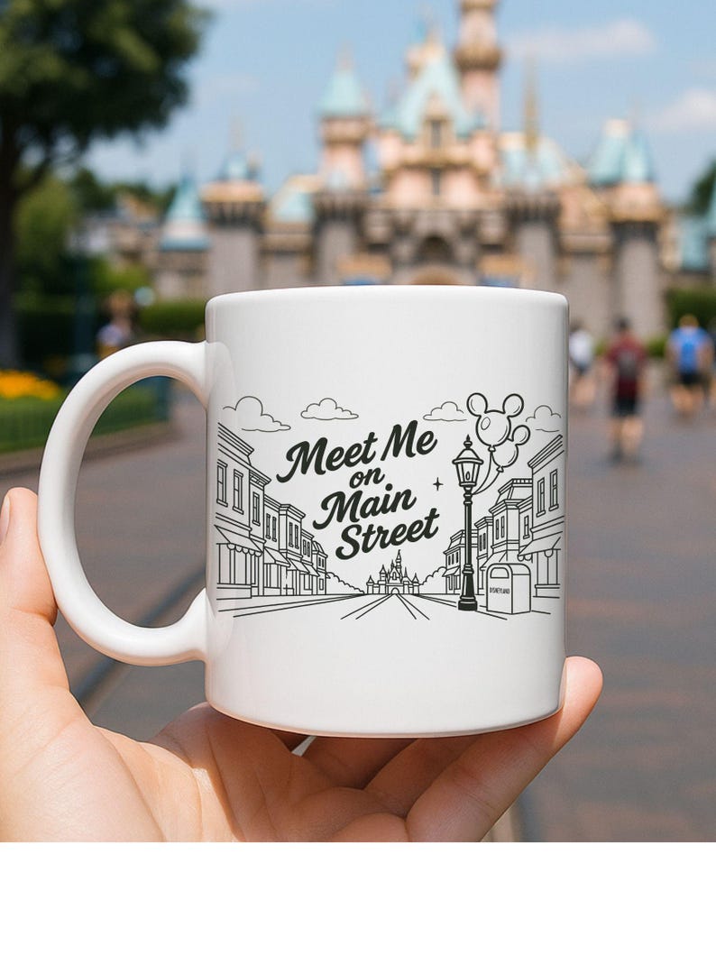 Meet Me on Main Street SVG, Vintage Lamp Post Balloons Cut File, Retro ...