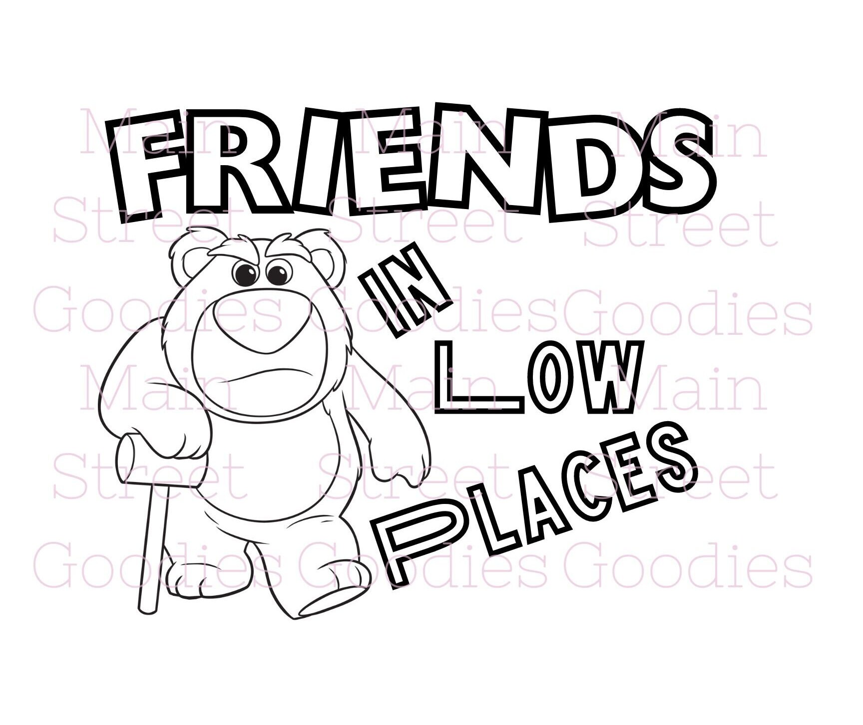 Lotso Svg/png/toy Story Instant Download - Etsy