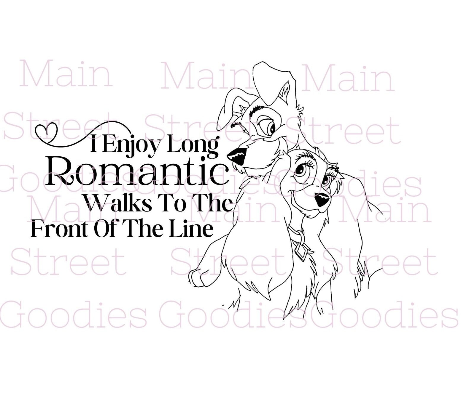 I Enjoy Long Romantic Walks to the Front of the Line SVG | Funny Theme ...