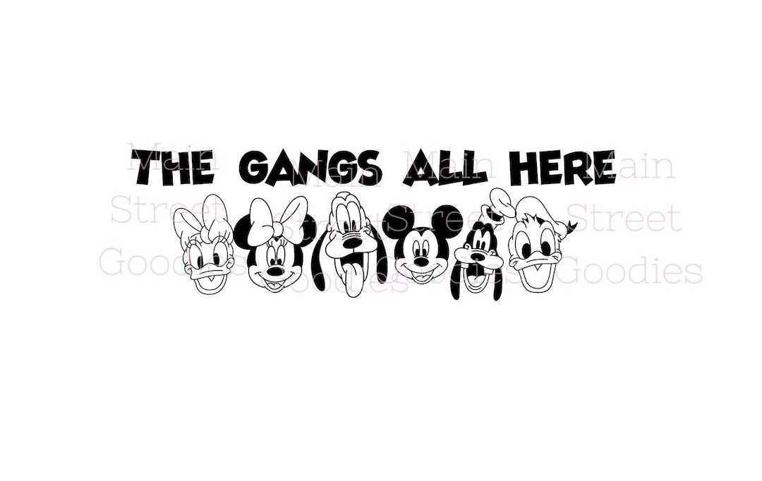 The Gangs All Here SVG & PNG – Vintage Cartoon-inspired Digital ...