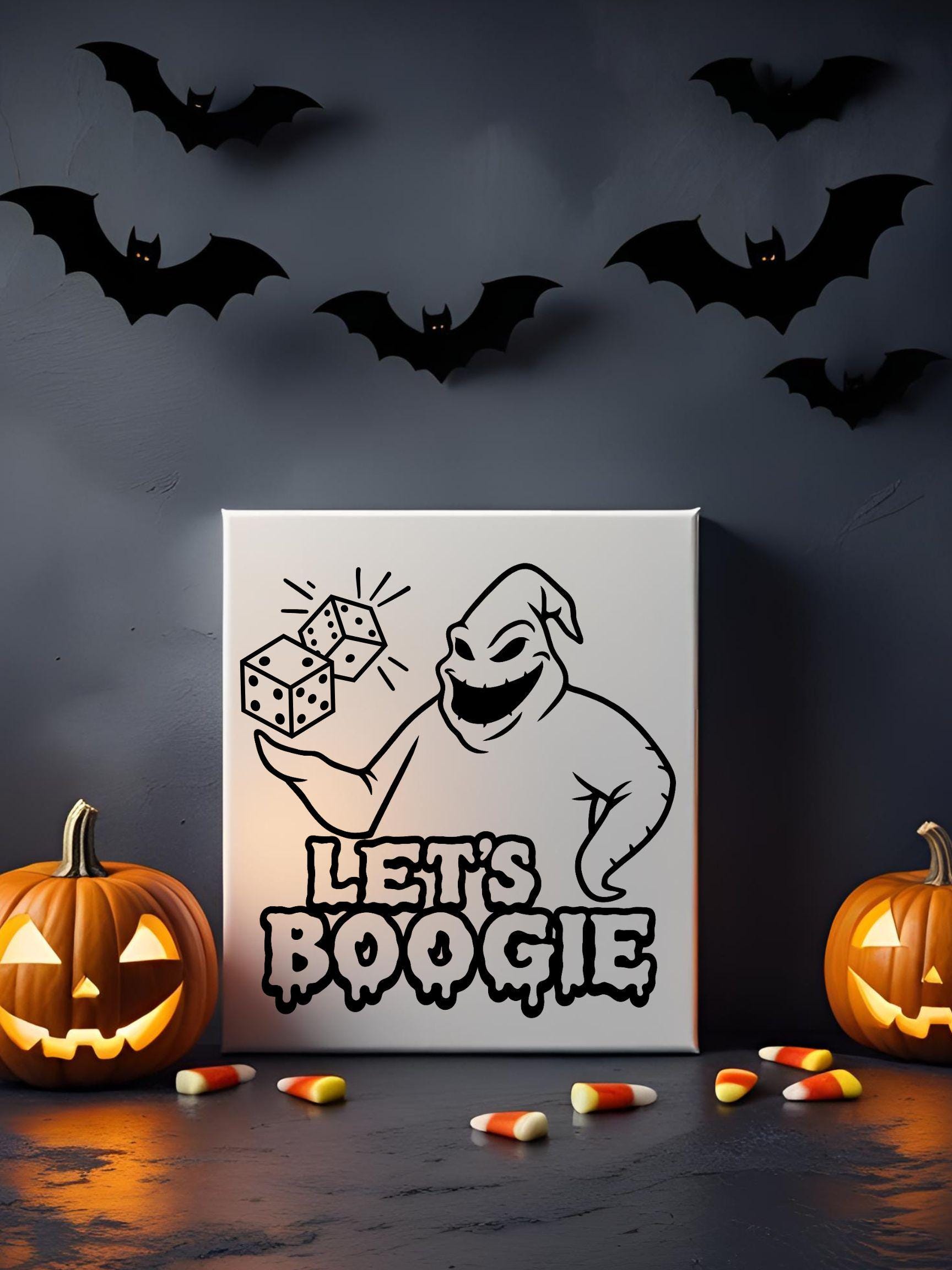 Let’s Boogie SVG File, Spooky Dice Halloween Cut File, Oogie-inspired ...