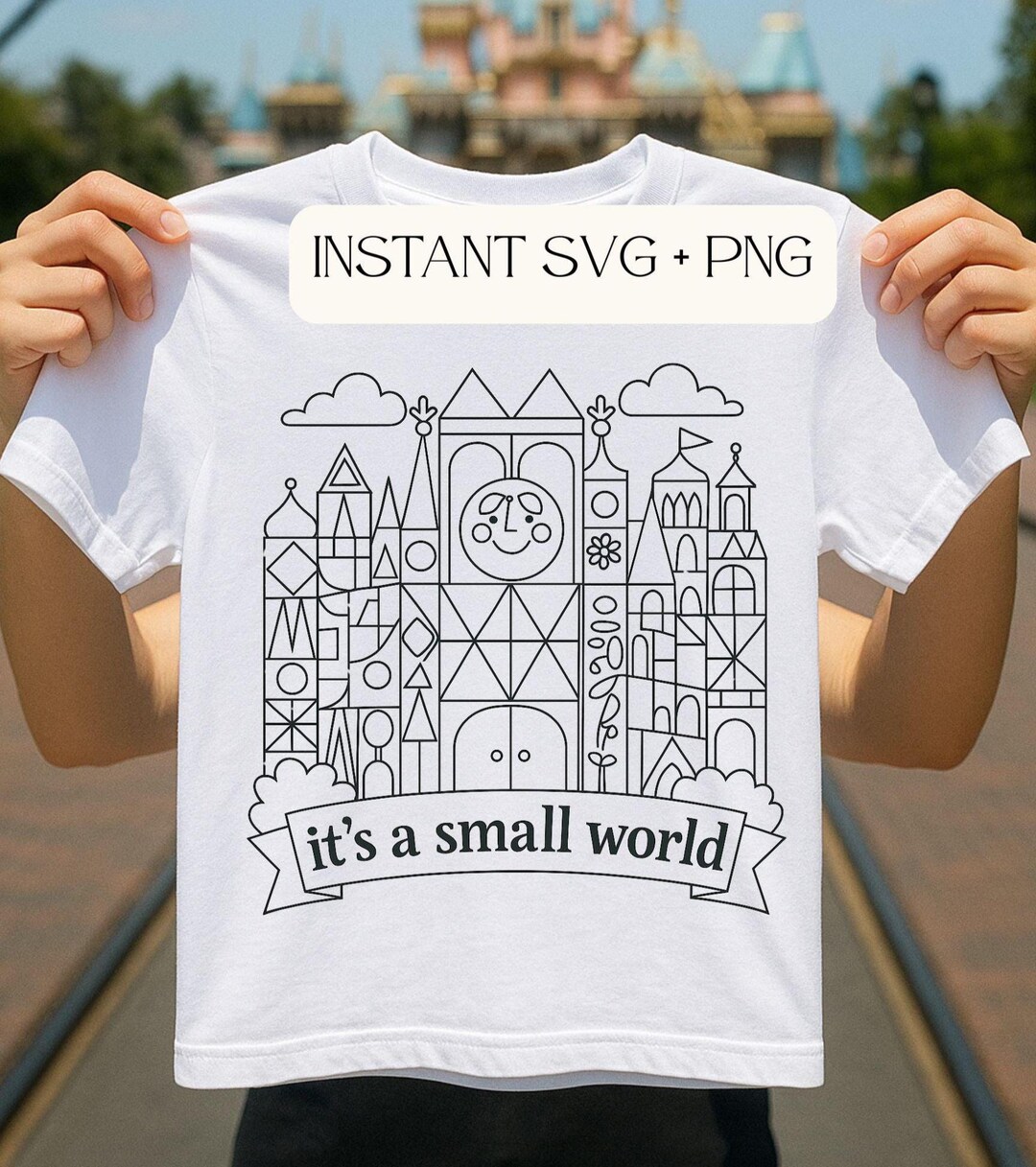 Small World SVG, Disneyland Inspired SVG, Nursery Wall Art Svg, Theme ...
