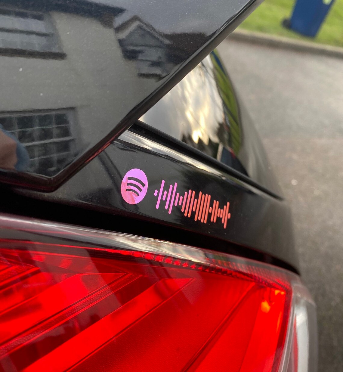 Spotify Car Decal Spotify Song Car Sticker Custom Decal | Etsy