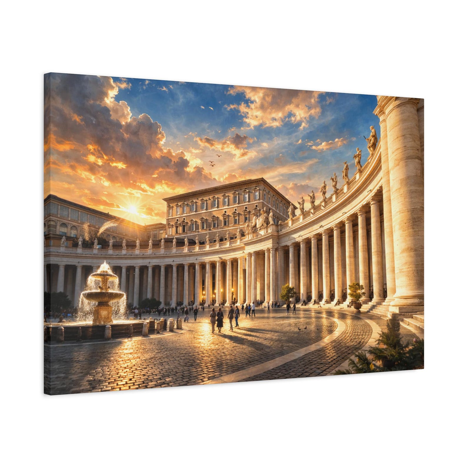 Renaissance-inspired Vatican Art | Saint Peter & Jesus Pillar Mural ...