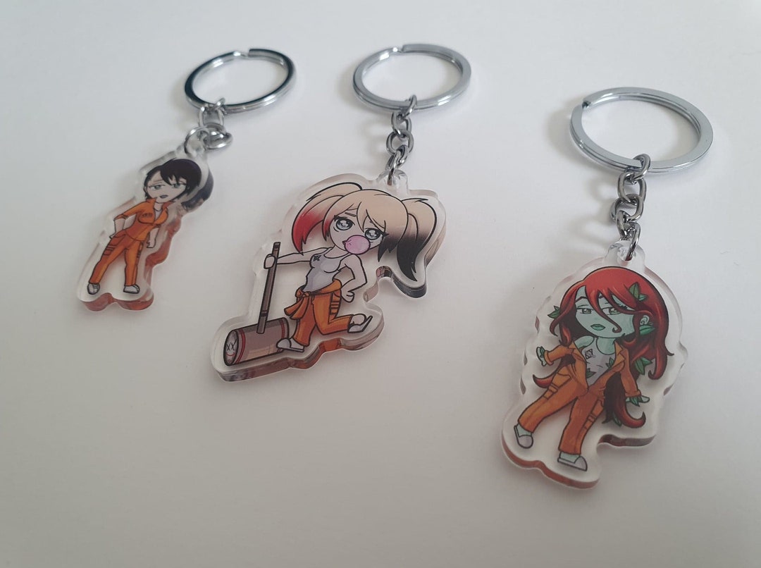 Gotham City Sirens Keychains - Etsy