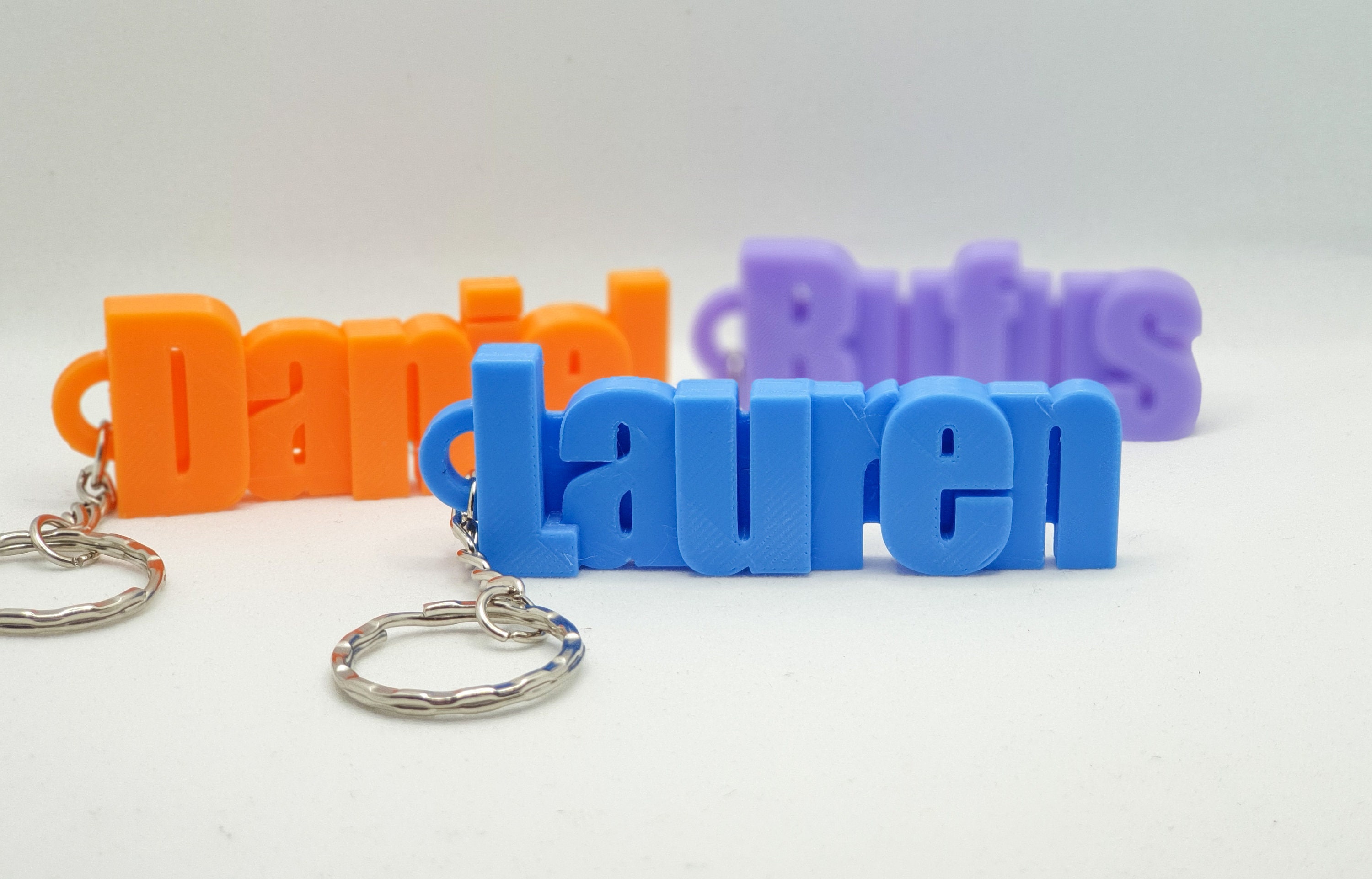 Personalised Keyring 3D Printed Unique Personalized Keychain | Etsy