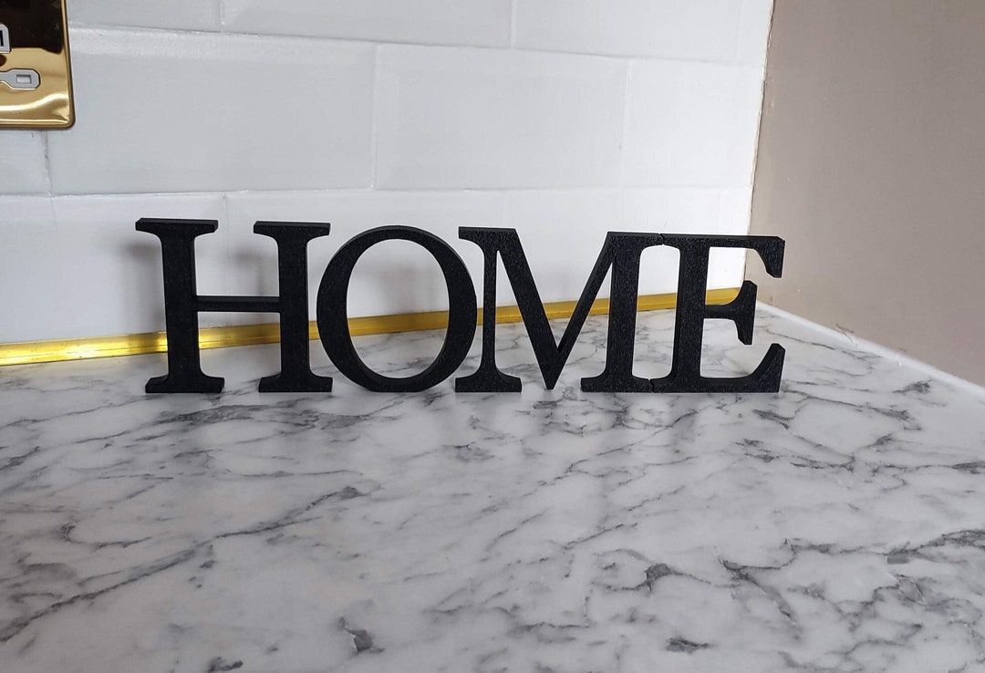 HOME Freestanding Letters 8 Inch Big Free Standing 3D Letters - Etsy
