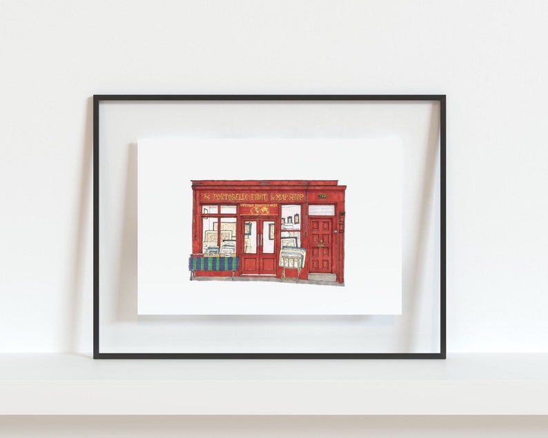 A4 or A5 PRINT the Portobello Print & Map Shop, London - Etsy