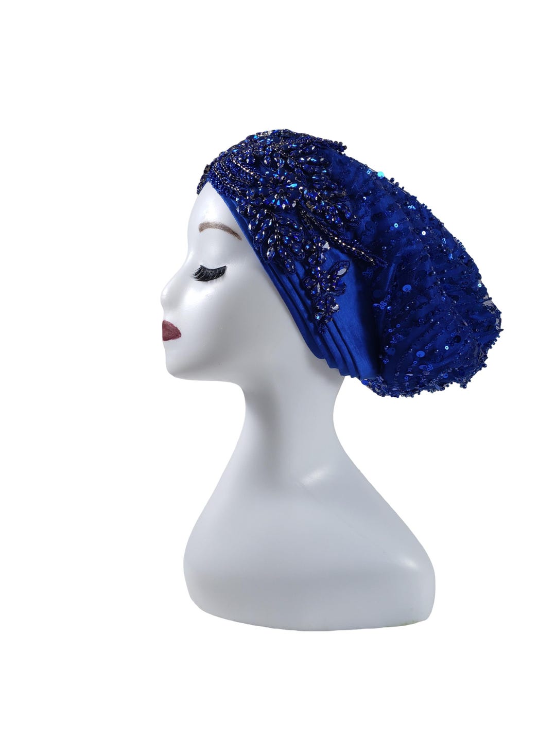 Sequin Turban: Women's Pre-tied Raw Silk Head Wrap - Etsy