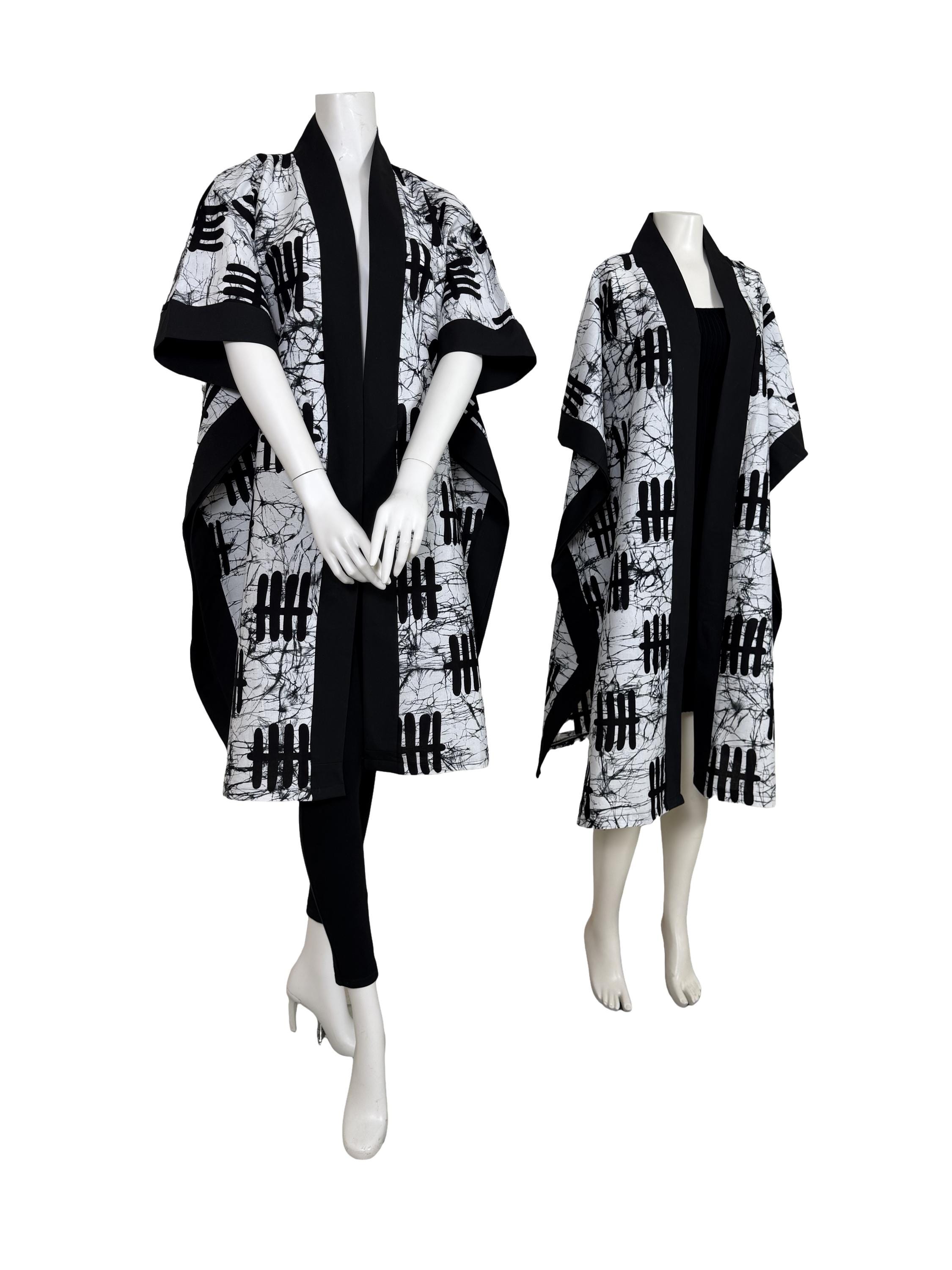 Poncho| Kimono |ankara Kimono | African Print Poncho Kimono Cape ...