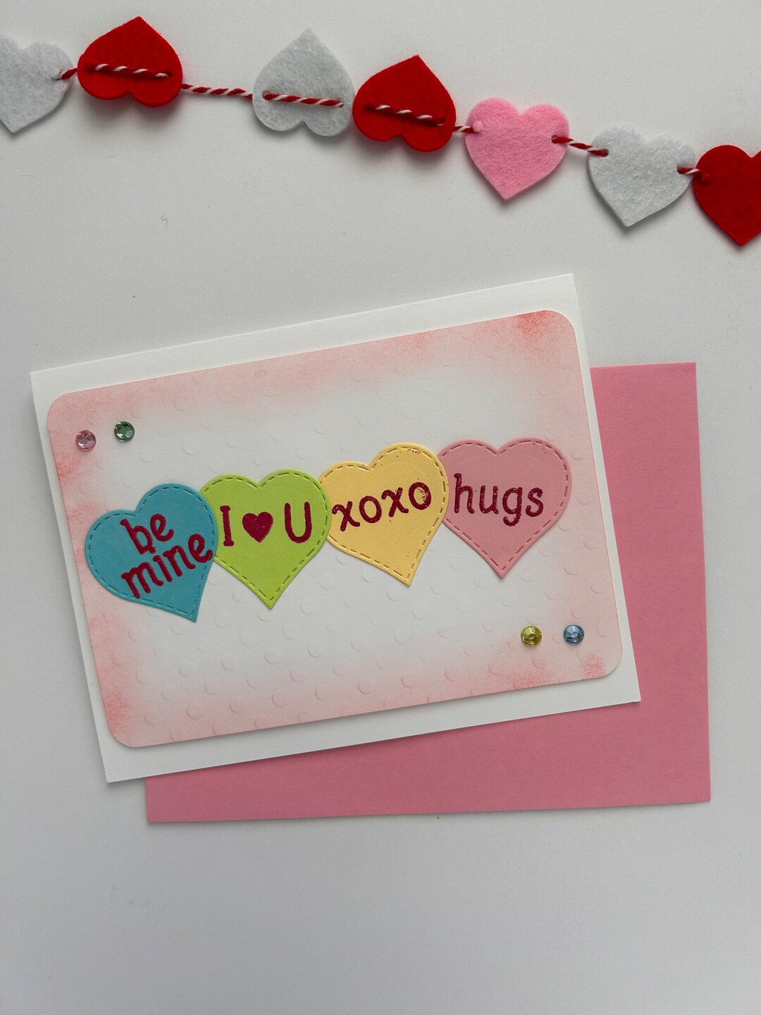 Conversation Heart Card - Etsy