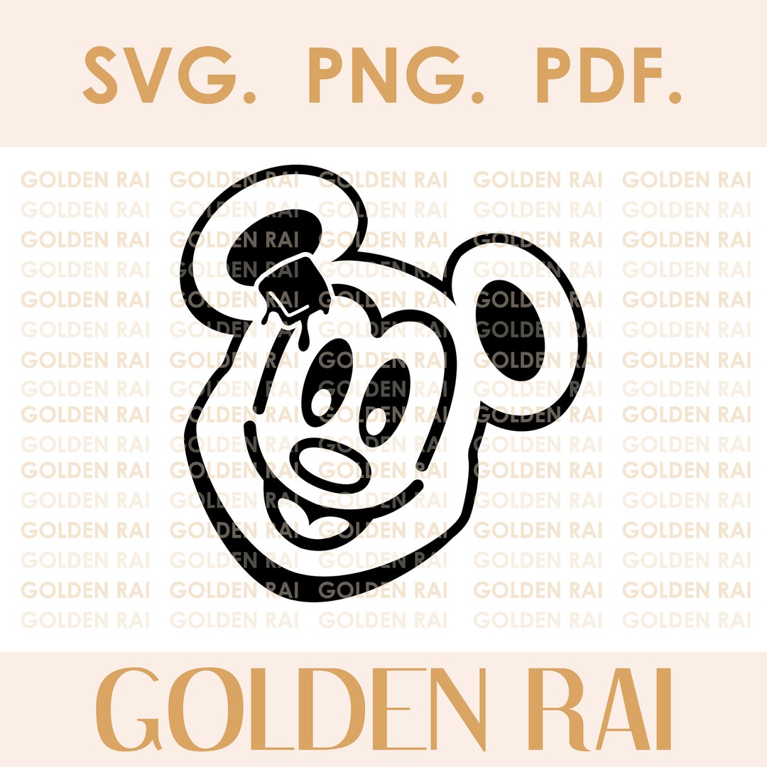 Mickey Waffle - SVG. PDF. PNG. - Mouse Waffle Cricut for Vinyl ...