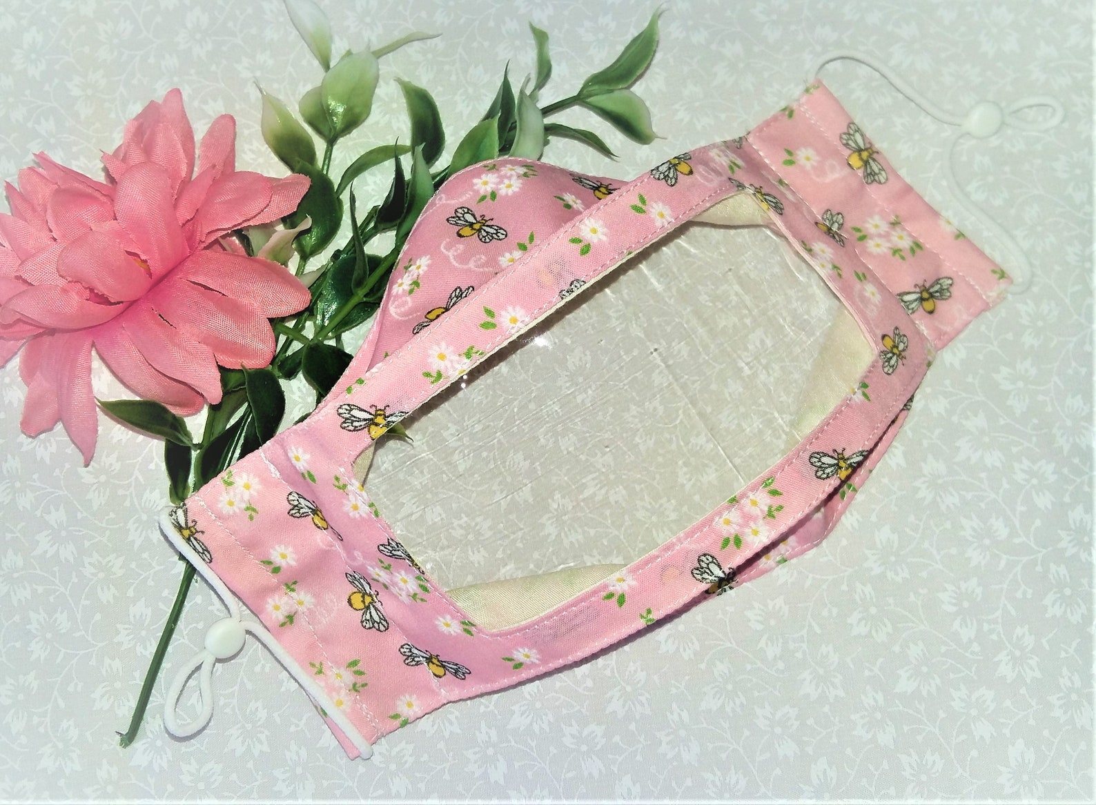 Transparent Clear Face Mask Covering Window Visible Mouth | Etsy UK