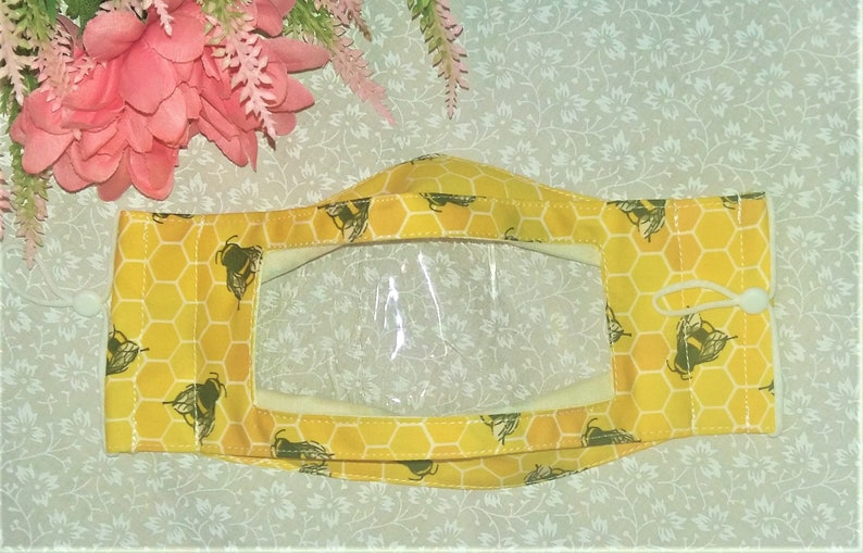 Transparent Clear Face Mask Covering Window Visible Mouth | Etsy UK