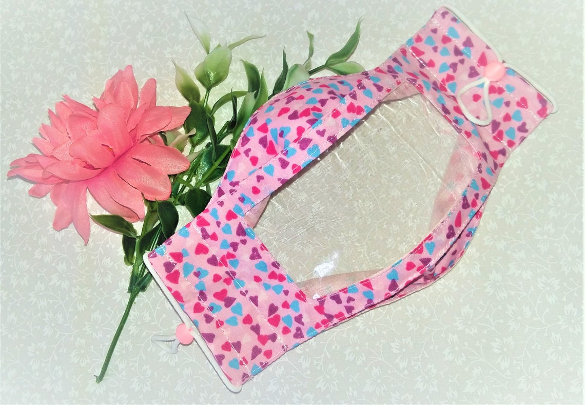 Transparent Clear Face Mask Covering Window Visible Mouth | Etsy UK