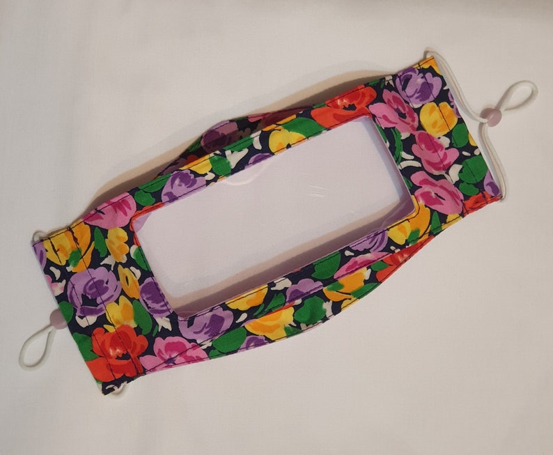 Transparent Clear Face Mask Covering Window Visible Mouth | Etsy UK