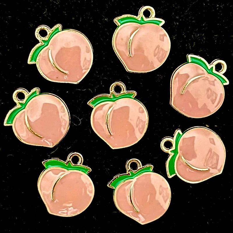 Peach Charms - Etsy