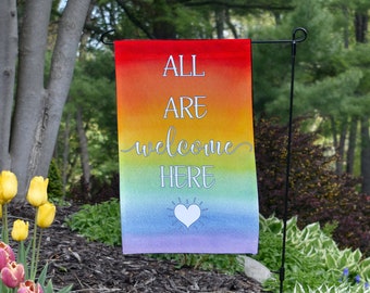 All Are Welcome Here Sign - Etsy