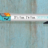 2 Motivational Quotes Ballpoint Pen - Etsy