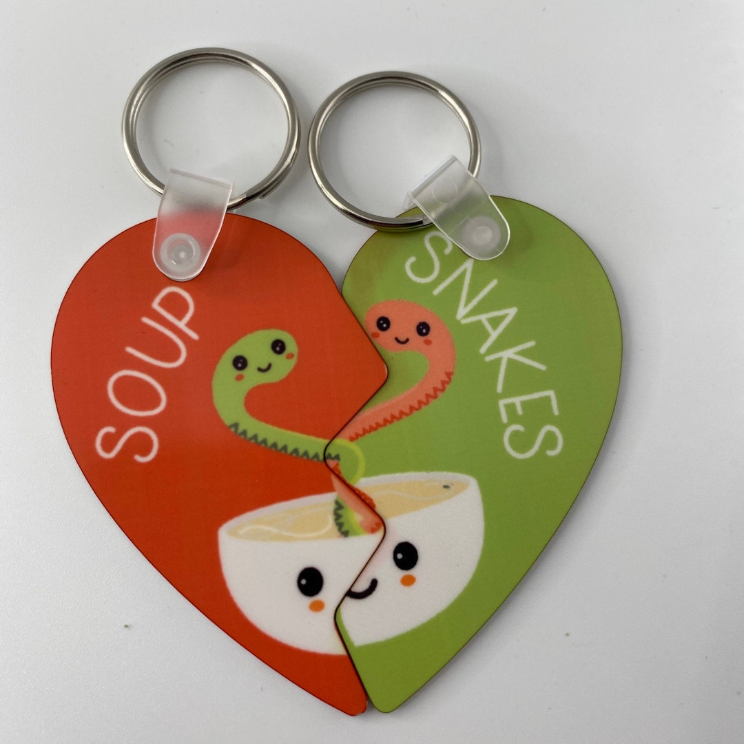 Soup Snakes Keychains - Etsy