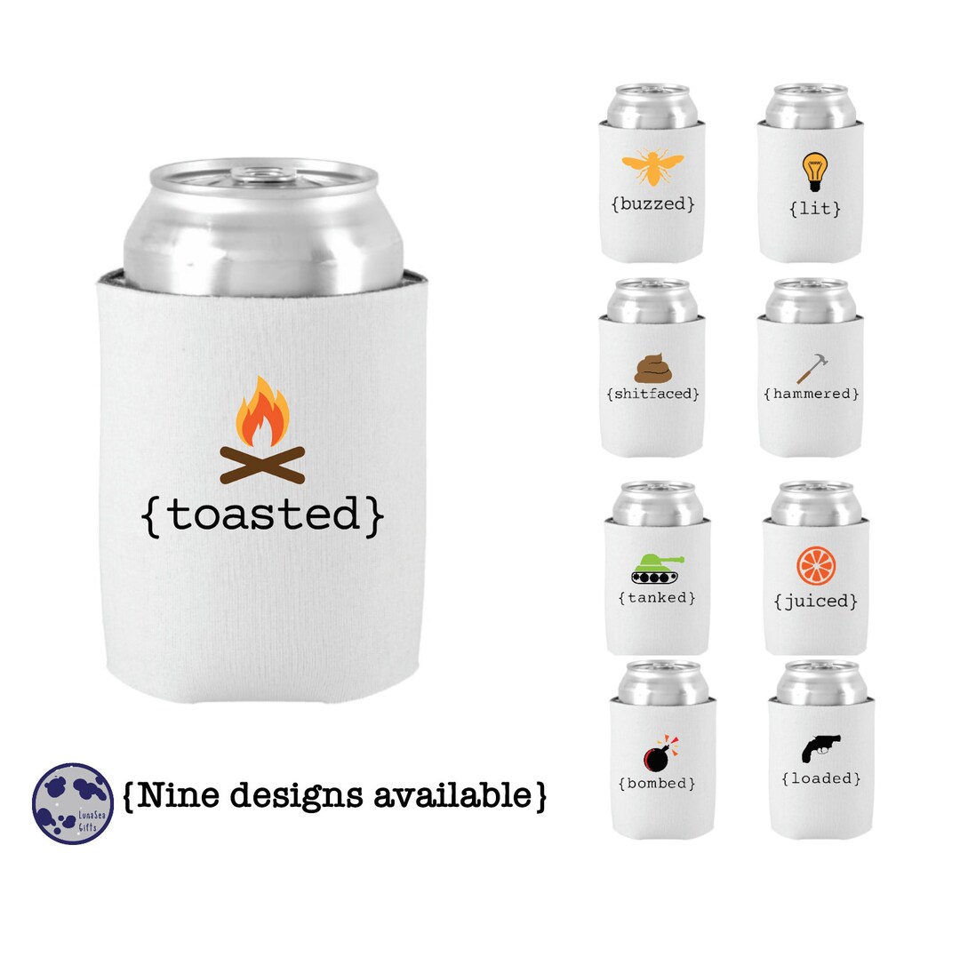Funny Drinking Slang Can Cozies - Etsy