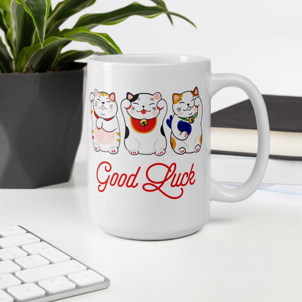 Buy Lucky Cat Mug Lucky Fortune Cat Mug Fortune Cat Maneki Online in ...
