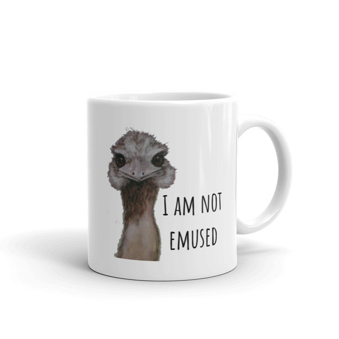 Funny Emu Mug, Funny Emu, Emu, Emu Mug, Mug Emu, Emu Lover, I Love Emus ...