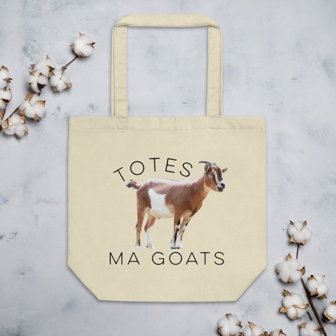 Totes Ma Goats Organic Cotton Canvas Tote Bag, Goat Lover Gift - Etsy