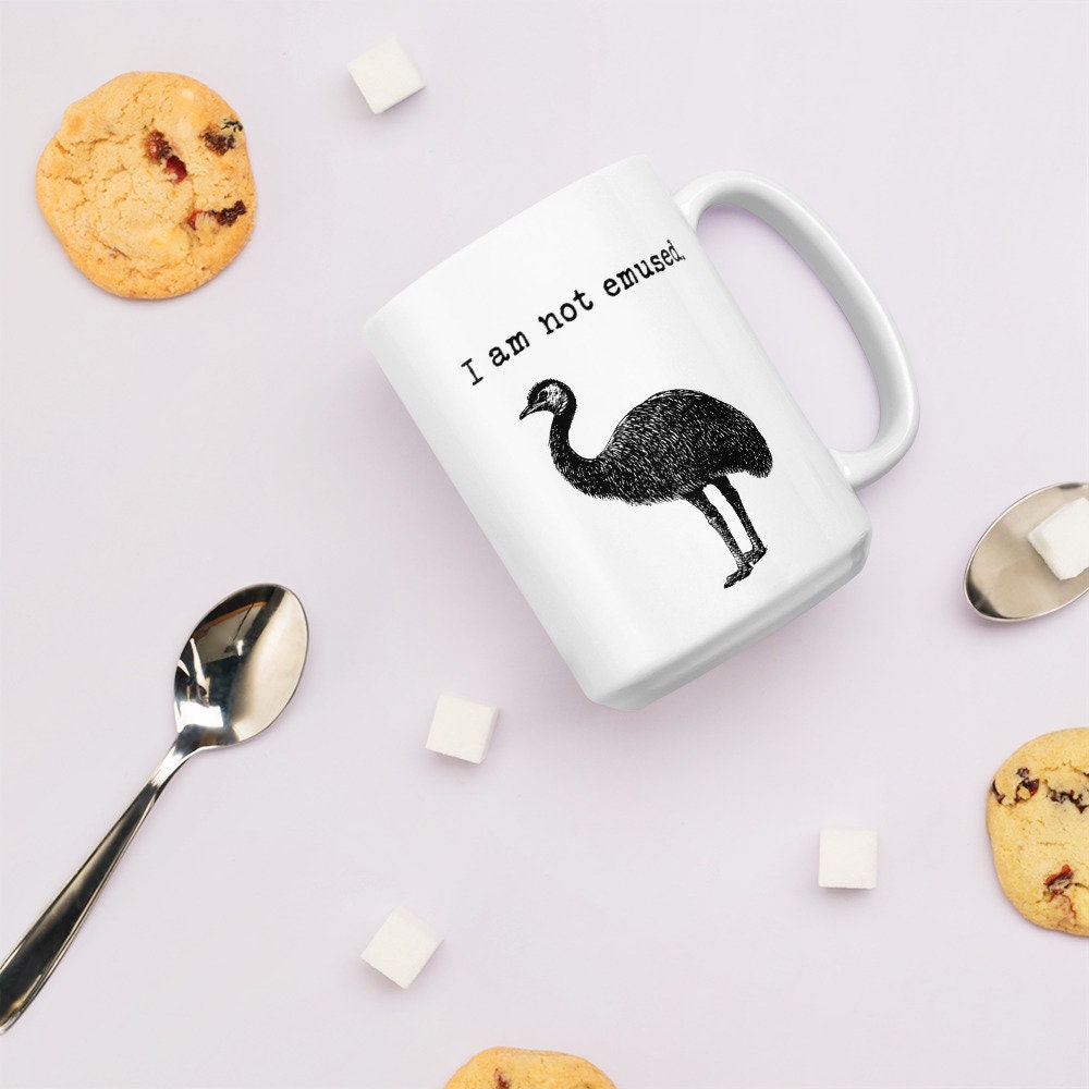 Funny Emu Mug, Funny Emu, Emu, Emu Mug, Mug Emu, Emu Lover, I Love Emus ...
