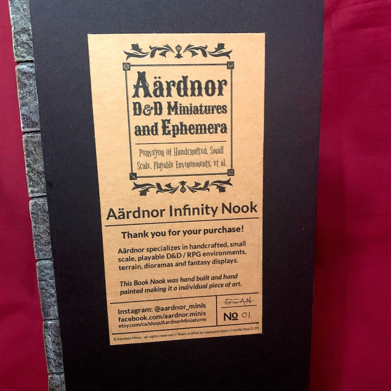Infinity Mirror Book Nook Shelf Insert / Diorama RPG / | Etsy