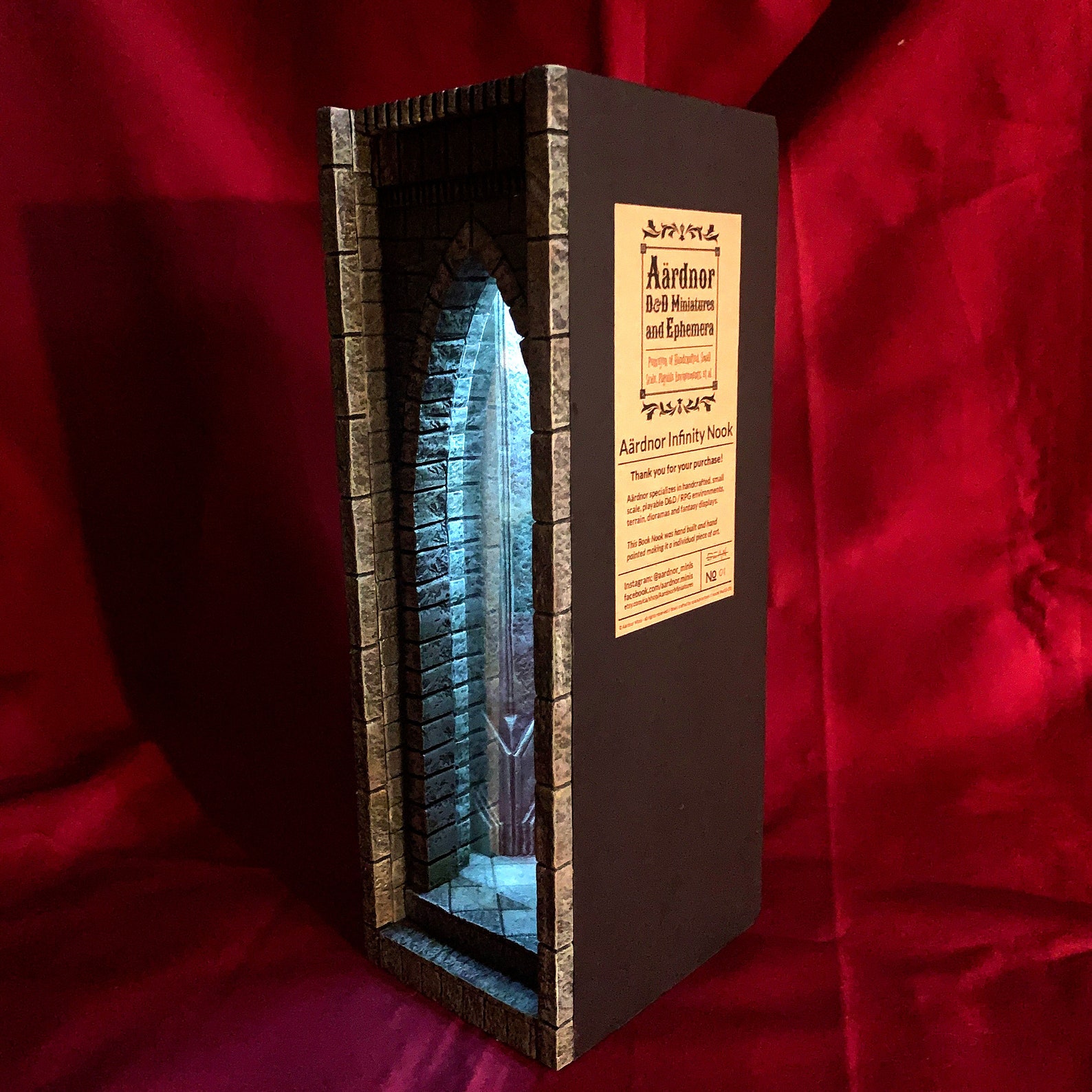 Infinity Mirror Book Nook Shelf Insert / Diorama RPG / | Etsy