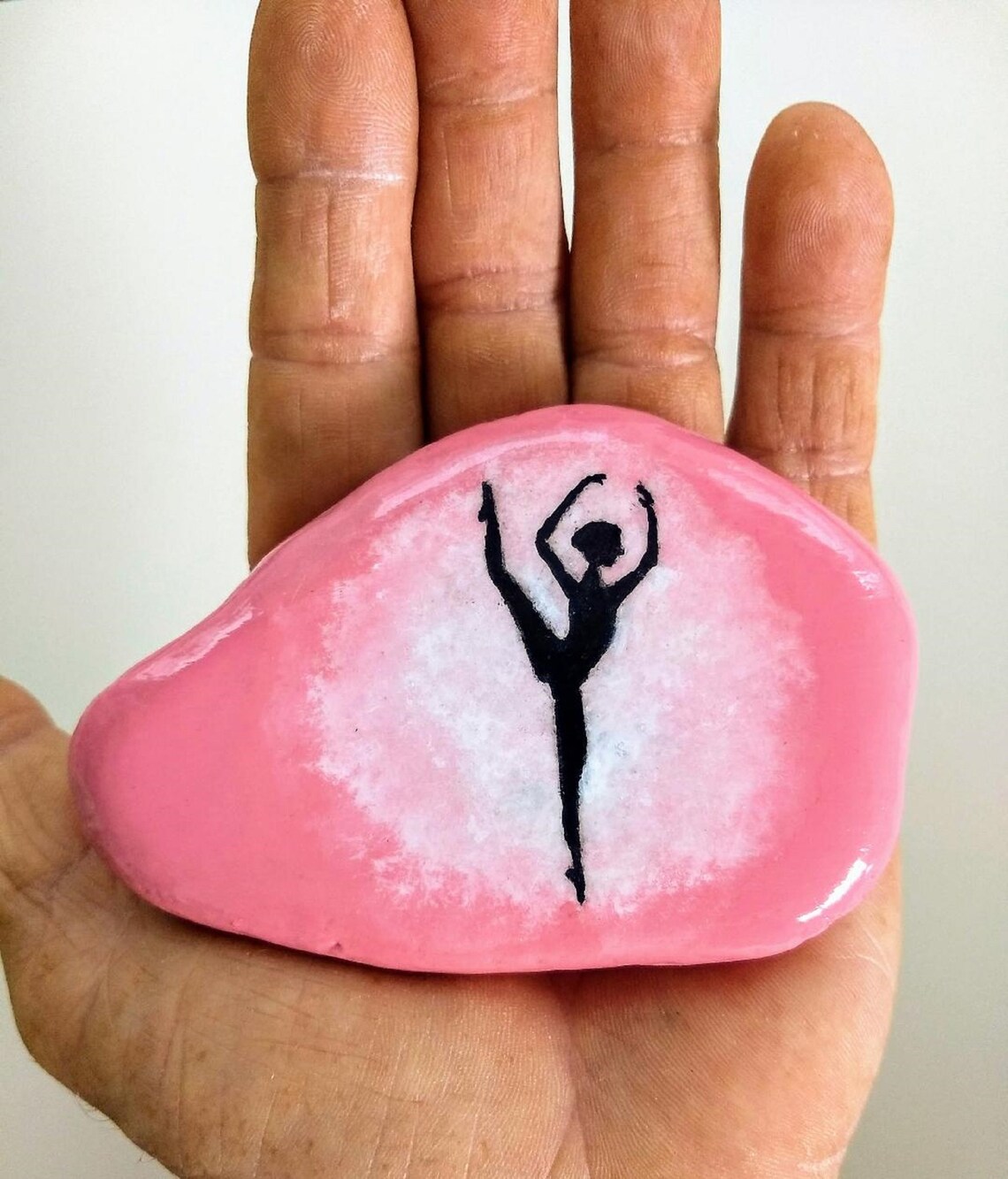 Ballerina, Ballet, Acrylic Painted Stone, Acrylic Stone, Painted Stone ...