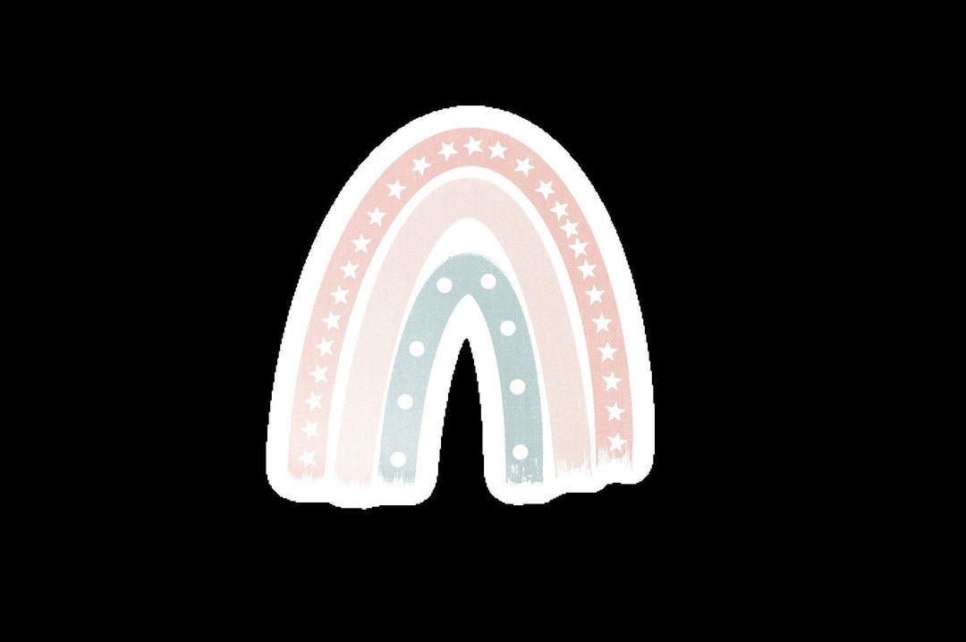 Patterned Boho Rainbow Sticker | Boho | Cute Stickers | Trendy ...